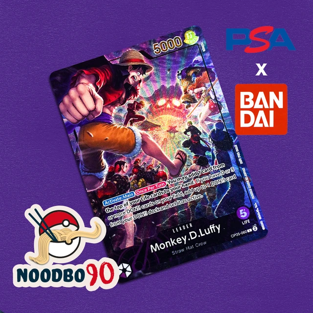 CARTE ONE PIECE Monkey D. Luffy Exclusive PSA X Bandai Promo précommande scellé EUR 500,00 ...