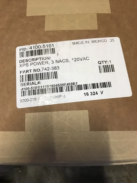 SIMPLEX 4100-5101 EXPANSION Power Supply (Xps) 120Vac 3 Nacs Fire Alarm ...