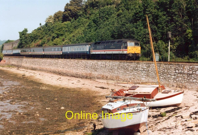 RAILWAY PHOTO 6X4 Class 47 47841 Intercity Passenger Train Teignmouth ...
