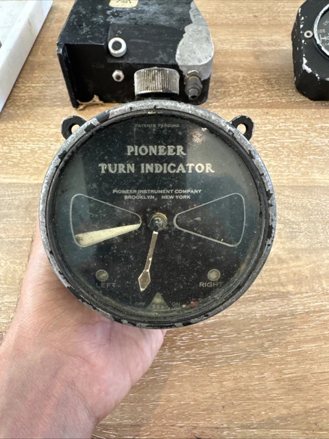 PIONEER INSTRUMENT SPERRY Turn And Bank Indicator Rare Large $775.00 ...