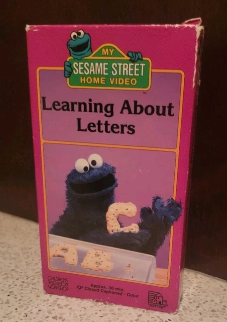 SESAME STREET LEARNING About Letters (VHS, 1986) vintage - original ...