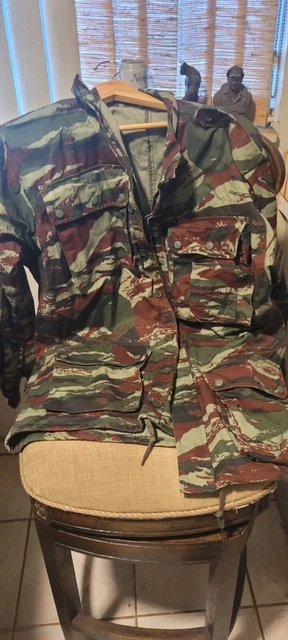 UNIFORME PARACHUTE CAMOUFLAGE lézard style français TAP 47/56 EUR 69,53 ...