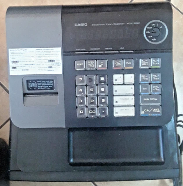 CASIO PCR-T280 ELECTRONIC Cash Register - NO KEYS, Untested $80.00 ...