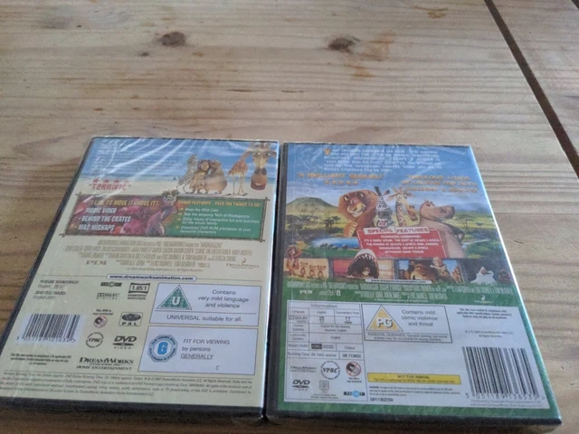 MADAGASCAR AND MADAGASCAR 2 Region 2 Dvd New Sealed £7.00 - PicClick UK