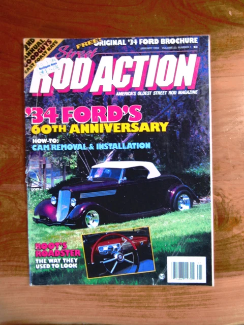 MAGAZINE STREET ROD Action January 1994 Vol. 23 No. 1 Great ** Must See ...