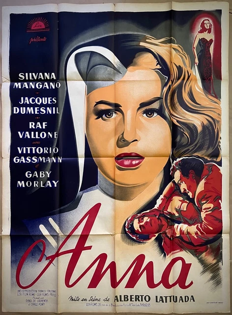 ANNA-MANIFESTO AFFICHE FRANCESE originale-Silvana Mangano,Gassman ...
