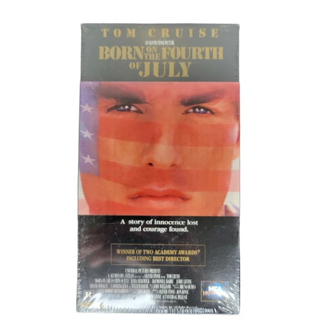 SEALED VHS BORN on the FOURTH of JULY New VHS Movie Tom CRUISE Kyra ...