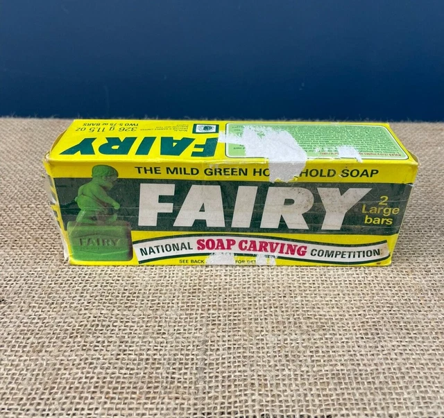 ORIGINAL VINTAGE FAIRY Mild Green Household Soap-Two Bar-Advertising ...