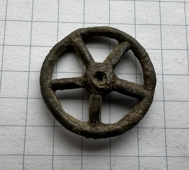 EXTREMELY ANCIENT VIKING Kievan Rus Artifact Bronze Wheel Authentic £12 ...