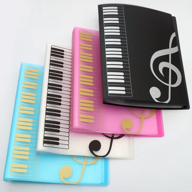 PORTE-PARTITION PIANO 40 pages A4 clip musique/livre feuille note ...