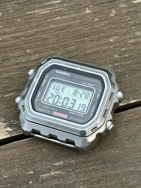 CASIO DW-3000 1985 Rare Vintage Divers “The Tank” LCD Wrist Watch 548 ...