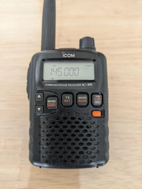 ICOM IC-R5 WIDEBAND Handheld Receiver 150kHz-1310MHz Used Operation ...