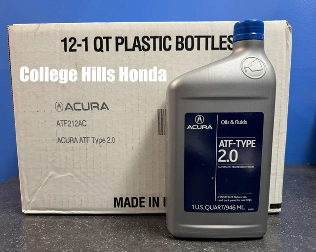 GENUINE HONDA/ACURA TRANSMISSION Fluid ATF Type 2.0 - Case of 12 08200 ...