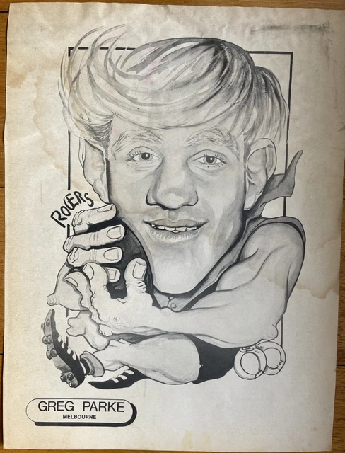 1969 FOOTBALL LIFE Rogers Poster, Greg Parke; Melbourne Demons $3.99 ...