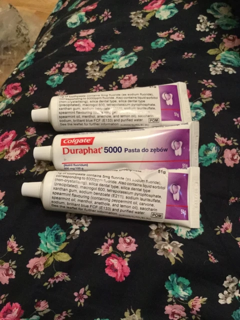 COLGATE DURAPHAT TOOTHPASTE 5000 ppm 51g -3 tubes no boxes £26.50 ...
