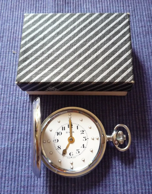 VINTAGE RNIB BRAILLE Pocket Watch Swiss Made £35.00 - PicClick UK