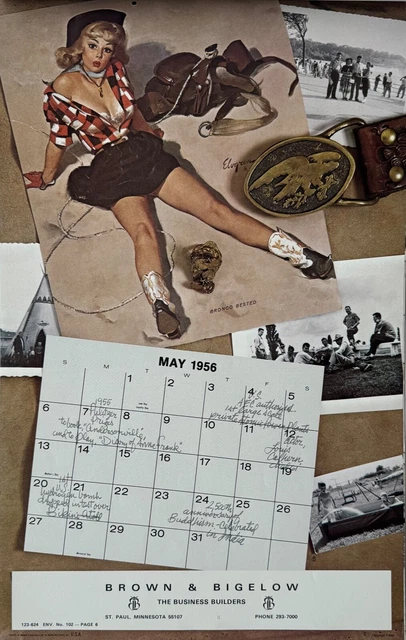 THE FABULOUS 50S, 1984, 1956 Vintage Twin Year Calendar, Gil Elvgren ...
