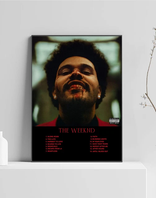 THE WEEKND AFTER Hours Album Premium Music Poster | Artwork Tracklist £ ...