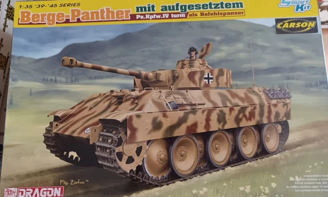 1:35 BERGE-PANTHER MIT aufgesetzten Pz.Kpfw. IV Turm Dragon 6835 sehr ...