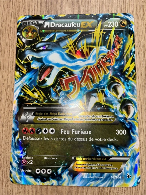 CARTE POKEMON : M DRACAUFEU EX - PH 230 69/106 Feu Furieu- 2014 ...