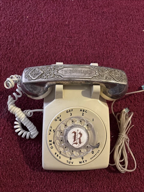VINTAGE ROTARY DIAL Phone Gorham Silver Plate Receiver Western Electric ...