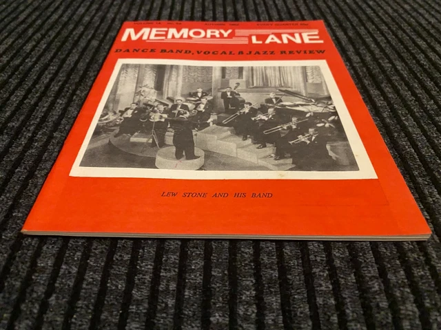 MEMORY LANE MAGAZINE #56 Lew Stone. Pat Hyde. Russ Columbo. Pat Dodd ...