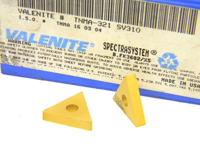 10 NEW SURPLUS Valenite Tnma 321 Sv310 Carbide Inserts (Tnma 160304 ...
