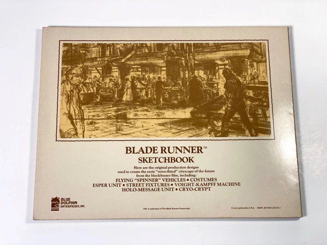 BLADE RUNNER SKETCHBOOK - Rare 1982 Book Ridley Scott Syd Mead £125.00 ...