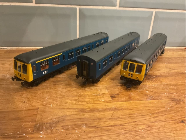 32-912 BACHMANN OO Gauge Class 108 Three Car DMU BR Blue £129.00 ...