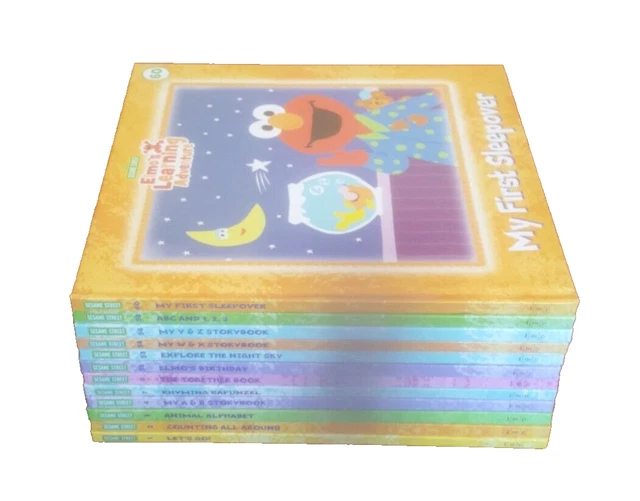X12 VINTAGE THE Sesame Street Library Elmo's Learning Hardcover 12 Vol ...