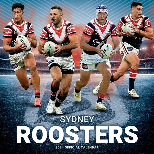 NRL 2024 SYDNEY Roosters 🐓 Calendar +4 Bonus items $39.90 - PicClick AU