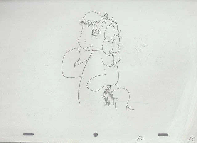 MY LITTLE PONY Cartoon Animation Pencil Drawing LOT of 2 Y1 & 63-24 £19 ...