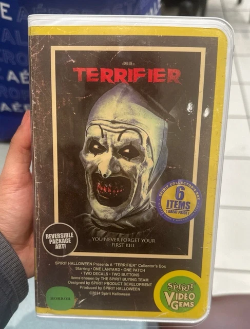 2024 SPIRIT HALLOWEEN Terrifier VHS Collectors Box Set NEW Sealed RARE ...