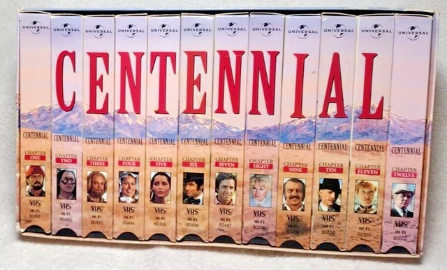 CENTENNIAL COMPLETE 1978 TV Mini-Series 1997 VHS 12 Tape Set viewed ...