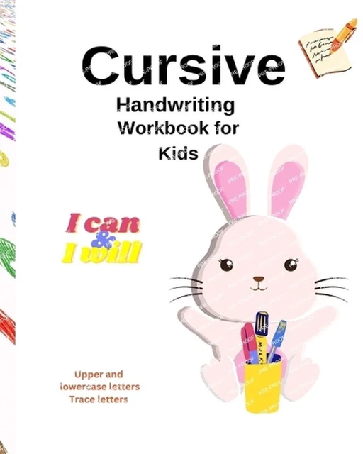 CURSIVE HANDWRITING WORKBOOK For Kids: Cursive writing practice book to ...