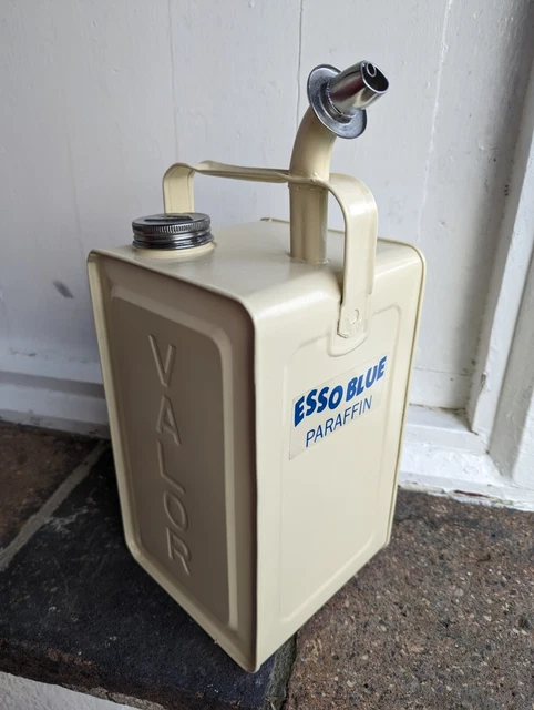 VINTAGE VALOR ESSO Blue Paraffin Oil 1 Gallon Can Heater Lamp Stove £50 ...