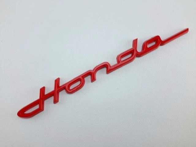 HONDA RED 3D Logo Decal Badge Letters Modren Classic Car For S600 S800 ...