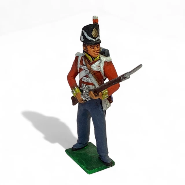 TRADITION BRITISH NAPOLEONIC Soldier Advancing With Musket 56mm Metal ...