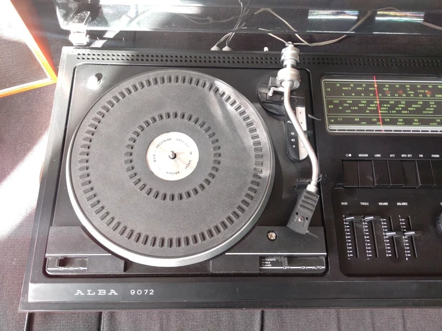 VINTAGE ALBA 9072 Vintage Record/Tape/Radio Player Vinyl Turntable £40. ...