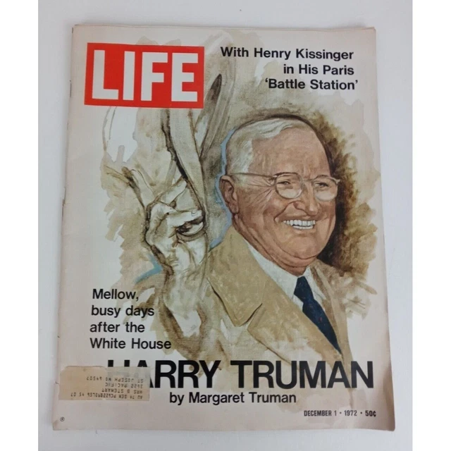 LIFE MAGAZINE DECEMBER 1 1972 HARRY TRUMAN Retro Ads £7.88 - PicClick UK