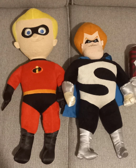 DISNEY STORE THE Incredibles Talking Dash Plush and syndrome plush £10. ...