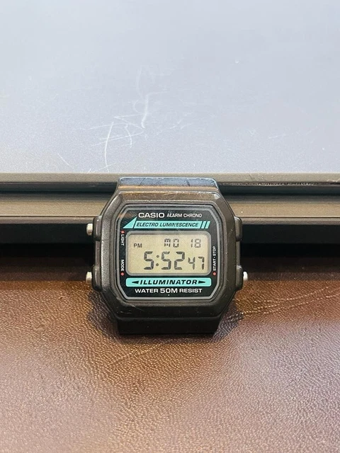 Casio W 86 1vqes Orologio Cronografo Uomo Modulo Nero 1275 Korea Eur
