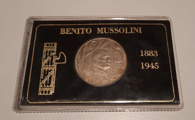 MONETA 20 LIRE Mussolini 1945 - ottone argentato EUR 35,00 - PicClick IT