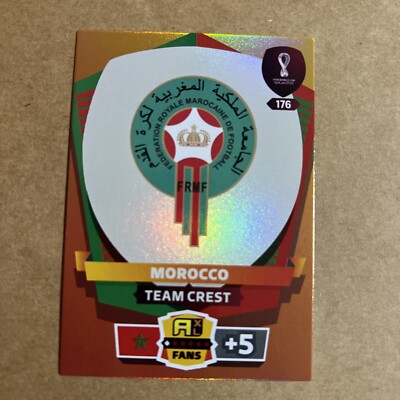 FIFA WORLD CUP qatar 2022 MOROCCO TEAM CREST card # 176 new Condition £ ...