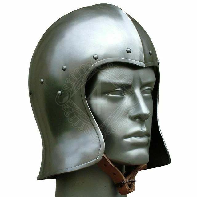 MEDIEVAL BARBUTA HELMET Knights Templar Crusader Armour Helmet Medieval ...