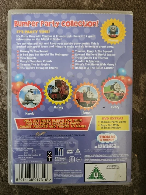 THOMAS THE TANK Engine Bumper Party Collection Dvd Kids 12 Episodes £17 ...