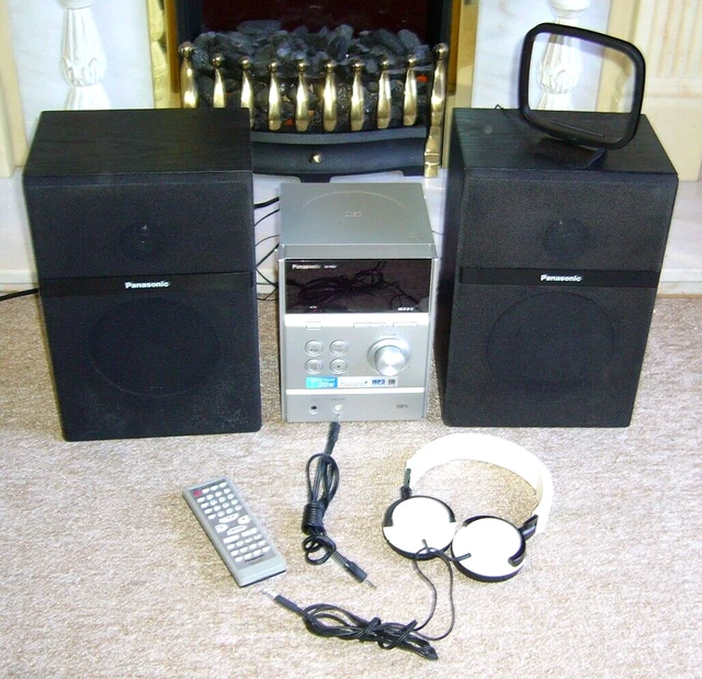 PANASONIC MINI HI-FI with CD/MP3/AM-FM Radio & Speakers-Free Philips ...