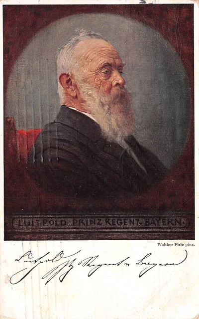 PORTRAIT DU PRINCE Régent Luitpold De Bavière Patriotika Carte Postale ...