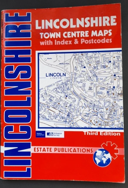 LINCOLNSHIRE TOWN CENTRE Maps with Index & Postcodes - 3rd Edition ...