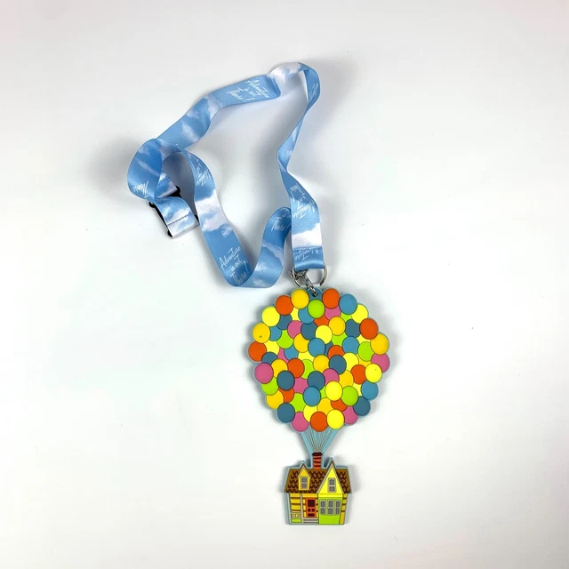DISNEY PARKS PIXARS Up House & Balloons Jumbo 7.5" ID Holder and ...